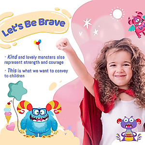 Dcuminkel Make-A-Face Stickers - 50 Sheets Kids Sticker Craft, Monster Theme Party Favor Stickers for Kids, Keep Kids Busy Activity Bulk, 10 Styles for Party School Class, Goodie bag Idea, Gift