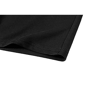 CRYSULLY Men's Casual Cotton Jogger Short Pant Active Gym Shorts for Workout,Training,Jogging Black