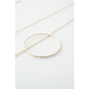 Honeycat Super Skinny Hammered Stacking Ring in Solid 14K Gold or 14k Rose Gold (Size 5-9) (Gold, 8)