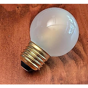 HOMOSUM Dimmable 40W g16.5 Frosted Edison Bulb - 2700K 4W e26 Globe Bulb for Ceiling Fans, Chandeliers, Vanity Lights -400lm,AC120V,G50, 6Pack (4W-2700K)