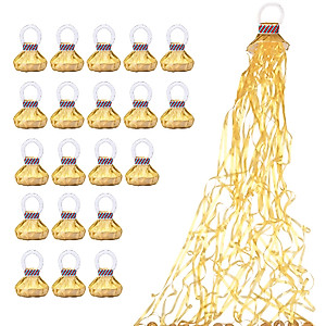 Arouselove Streamer Poppers Hand Throw Plastic Confetti Streamers No Mess Plastic Cracker For Parties, Weddings Celebrations