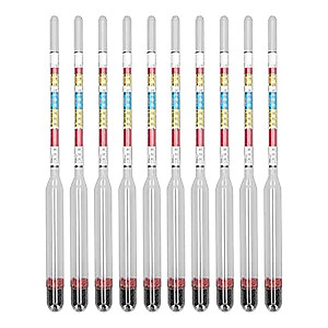 Beer Making Meter, Temperature Resistant Clear Viewing Home Brewing Hydrometer Sensitive Response 0.05 Accuracy Intuitive Display 20% Measuring Range for Home