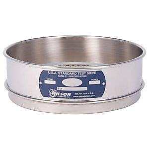 No. 8 Mesh Sieve, All Stainless, Full Height, 8" Diameter