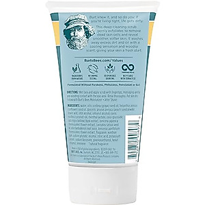 Burt’s Bees Cooling Face Scrub with Aloe & Hemp, For Men, 4 Ounces