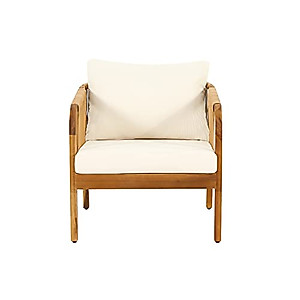 Christopher Knight Home Jabe Chat Set, Beige + Teak + Light Brown