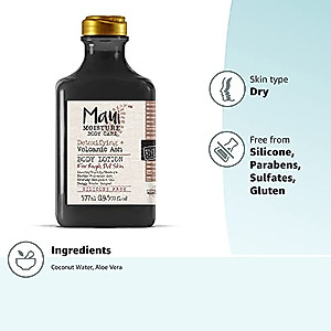 Maui Moisture Body Care Detoxifying Volcanic Ash Body Lotion, 19.5 Fl Oz Bottle (18283)