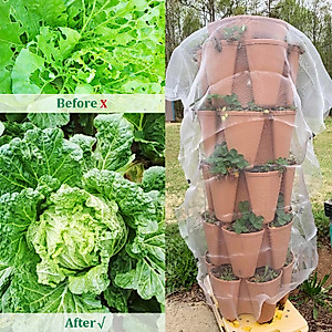 Garden Netting, Actgan Bird Netting for Garden 10x33FT Thicker Ultra Fine Mesh Garden Netting Barrier Greenhouse Row Netting Cover Protect Flower Fruits Vegetables from Birds Deer Squirrels