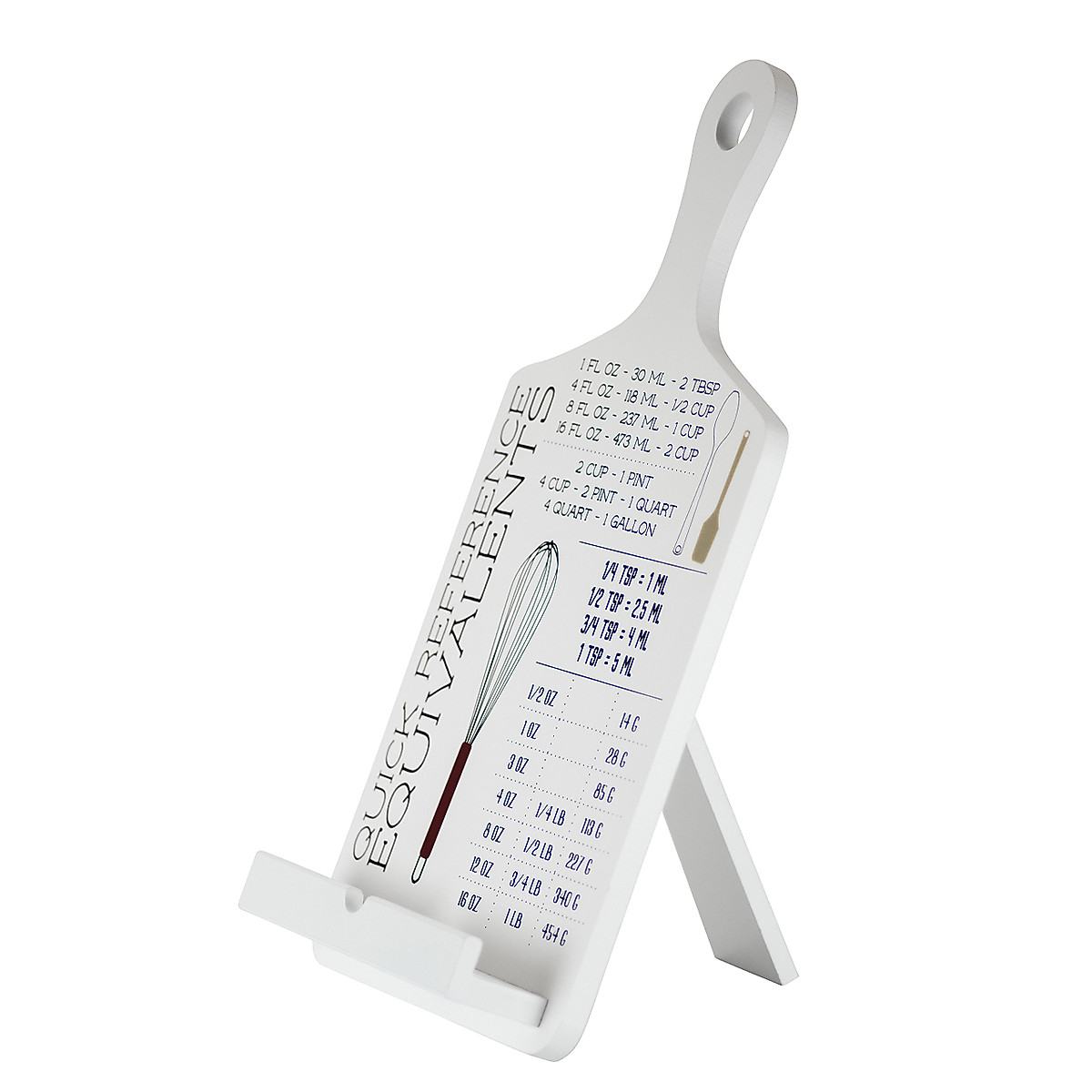 Boston Warehouse Tablet Holder and Cookbook Stand Cooking Measurements, 17x8.9
