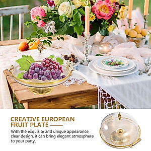 Yardwe Candy Display Rack Wedding Cake Stands Platter Tray Cake Stand with Dome Snacks Serving Tray Dessert Severing Tray Small Fruit Plate Cake Pan Candy Plate Office Container Paper Cup