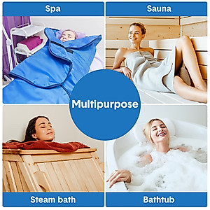 100 Pack Sauna Bag Plastic Body Wrap Disposable Sauna Blanket Liners 87 x 47 Inch Sauna Wrap Thicken Sauna Bag Infrared Sauna Blanket Applied Inside a Far Sauna Accessories for Beauty Salon Spa