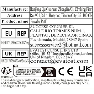 Flytianmy 2Pcs Triangle Powder Puffs, Face Makeup Puff for Body Loose Powder Beauty Makeup Tool Black