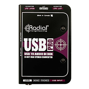 Radial USB-Pro Stereo DI for Laptops