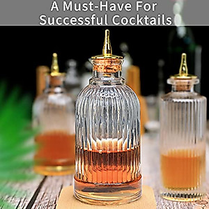 Bitters Bottle - 7oz 200ml Bitter Bottle with Dash Top, Made of Glass, Perfect for Bartender, Home Bar