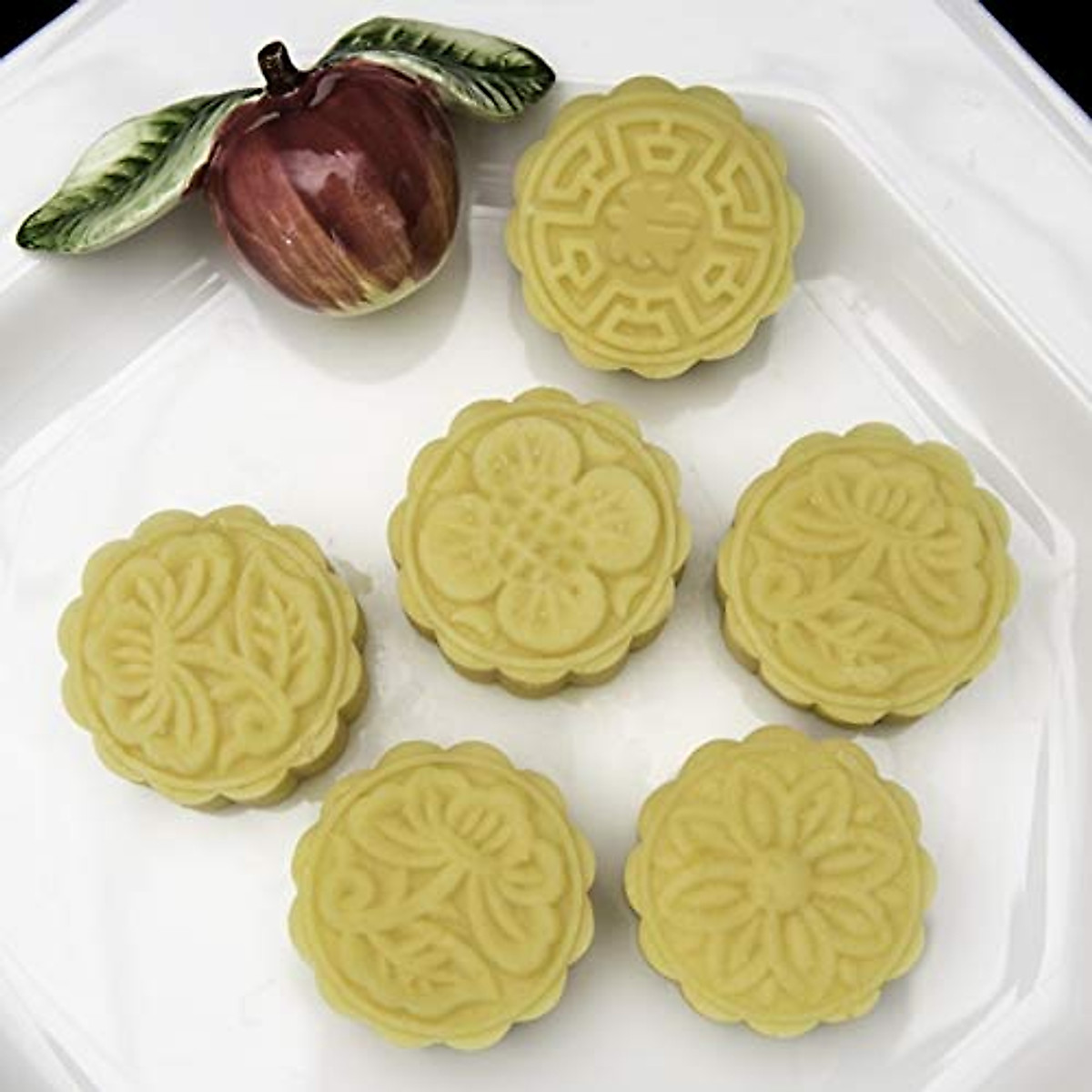 Beavorty 7Pcs Wood Pottery Tools Stamps Wooden Clay Pottery Stamps Column Wooden Stamps Natural Wood Stamps for Clay Art Valentines Day Easter Gift