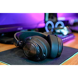 WC Upgraded Replacement Earpads for Steelseries Arctis Nova Pro Wireless Made by Wicked Cushions | Improved Durability, Thickness, Softer Leather, and Sound Isolation | Black