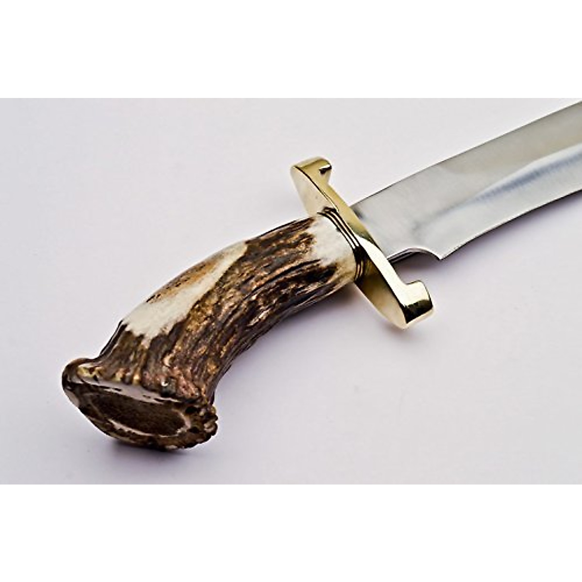 D2 Steel Hand Made Survival Knife Hunting Knife with Stag Antler Handle (S-963)