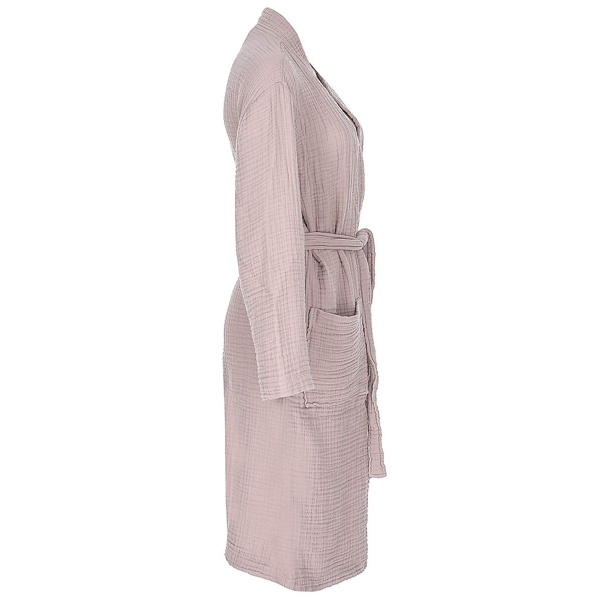 ORMES Muslin Unisex Bathrobe Women & Men, Turkish 100% Cotton Kimono Lightweight Robe | Long Robes Soft, Absorbent, Spa robes