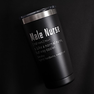 ARIABLE Nurse Gifts for Men Boyfriend Husband Dad, 20 Ounce Male Nurse Tumbler, Nurse Graduation Gifts, Gifts for Nurses Day Nurse Week Nurse Practitioner Gifts, Male Nurse Christmas Gifts