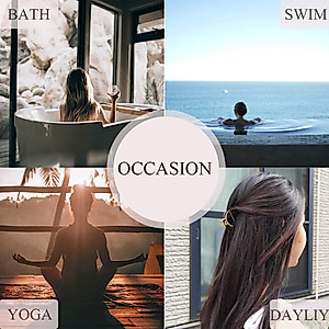 Brinie Hair Claw Gold Hair Clips Mini Non Slip Claw Clips Hair Accessories Daily Party Gift for Women and Girls (2 PCS)