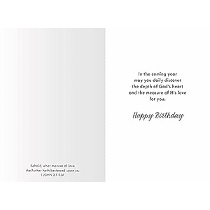 DaySpring - For Someone Special - Birthday – King James Version – 4 Design Assortment with Scripture – 12 Boxed Birthday Cards & Envelopes (J9175)