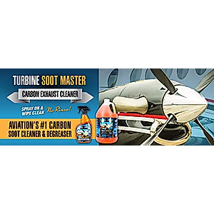 RealClean Aircraft Detailing Supplies/Exhaust Soot Remover/Aircraft Cleaning Supplies/Turbine Soot Master Created by Professional Aircraft Detailers- 32 oz Spray Bottle