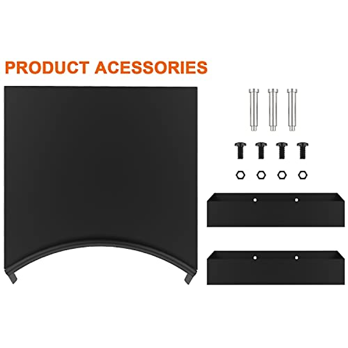 MixRBBQ Grill Table Shelf with Grill Caddy for Weber 22In Kettle Master Touch/ Original Kettle Charcoal Grills, BBQ Grill Side Table BBQ Accessories Shelf Storage Holder Tray for Weber Kettle Grills