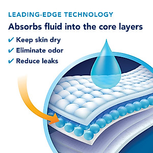 TotalDry Ultimate X-Plus - Fitted Incontinence Briefs Adult Diapers – Plastic Backed Ultra Absorbent Overnight Bladder Control for Women & Men - FSA HSA Approved - XLarge