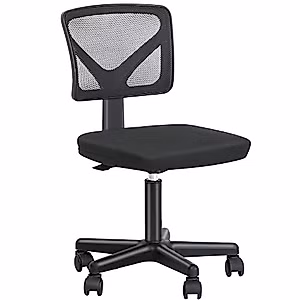Home Office Chair Ergonomic Desk Chair Mesh Computer Chair with Lumbar Support Swivel Rolling Executive Adjustable Task Chair for Women Adults(Black)