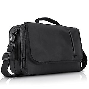 NAVISKAUTO Universal Business Messenger Bag Shoulder Bag for 10.1 inch Dual Portable DVD Player, Laptop and Tablet-Black (10.1 inch)