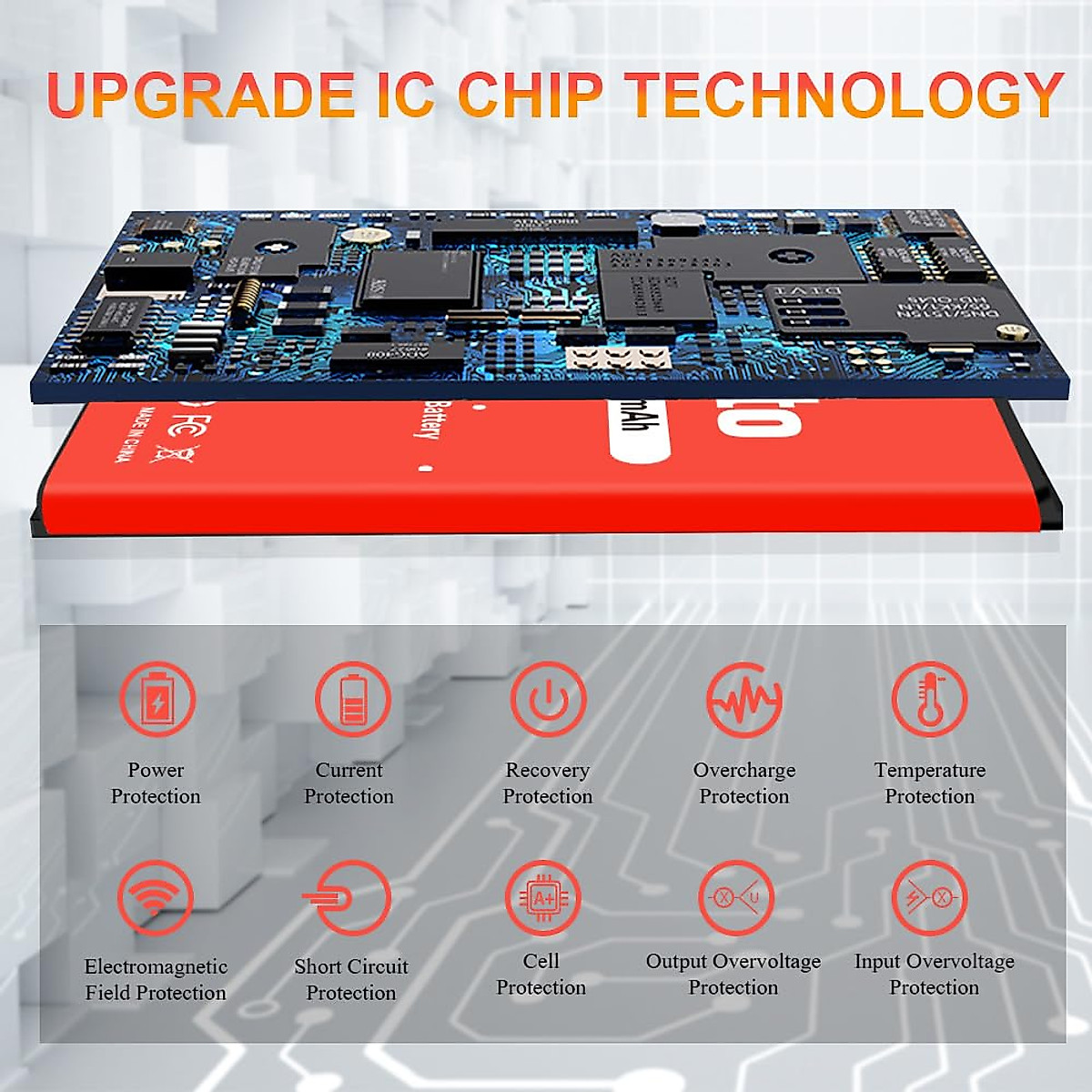 SHENMZ LG V20 Battery,6800mAh (More Than 2X Extra Battery Power) Replacement LG V20 Extended Battery BL-44E1F with Black TPU Case for LG H910 H918 VS995 LS997 Phone | LG V20 Battery Case