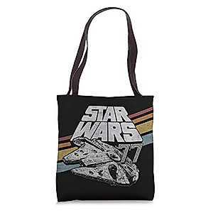 Star Wars 77 Millennium Falcon Retro Tote Bag