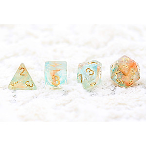 3DEGOS Spirt of Merlin Wizard DND Dice Set for Dungeons and Dragons Gifts, D&D, D and D, Pathfinder, Accessories, D20, Polyhedral, Resin Dice, Metal, Dice Tray, Tower, Bag, Box