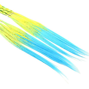 Colored Braids Hair Extensions with Rubber Bands Rainbow Braided Synthetic Hairpieces Ponytail Hair Accessories for Women Kids Girls Party Highlights Cosplay Dress Up (12PCS A Style)