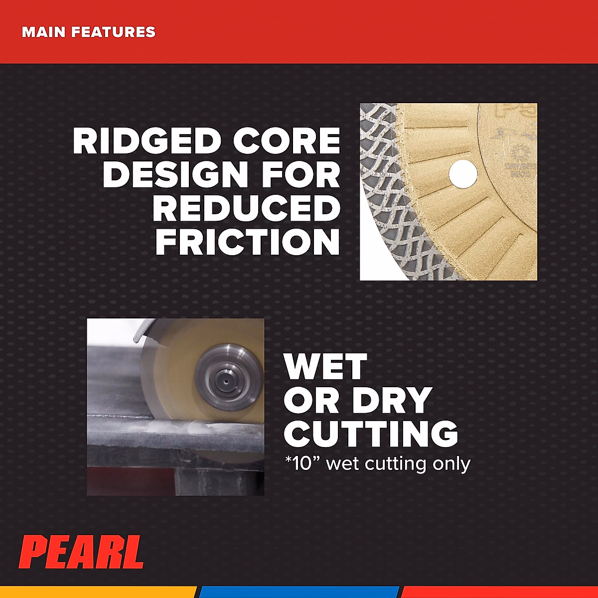 PEARL ABRASIVE CO. P5 Thin Mesh Turbo Blade 4" 5/8"-20mm-7/8 Arbor