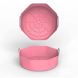 Air Fryer Silicone Liners,Silicone Air Fryer Liners (Pink)