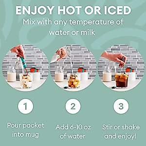 Cusa Tea & Coffee | Premium Instant 100% Arabica Decaf | Rainforest Alliance Certified Arabica Beans | Hot or Cold Brew Drink Mix Packets (30 Single Servings)