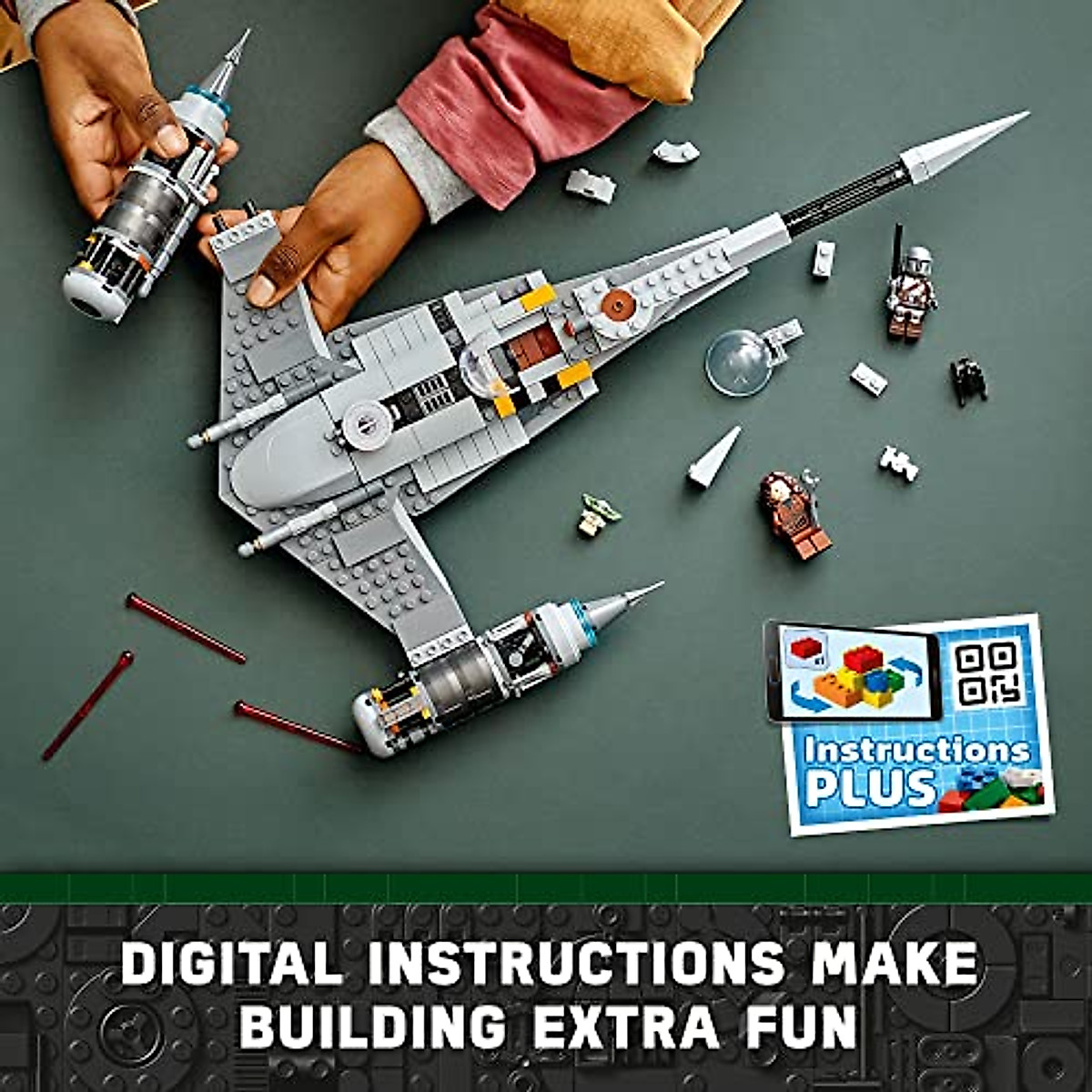 LEGO Star Wars The Mandalorian's N-1 Starfighter 75325 Building Set - The Book of Boba Fett, Featuring Baby Yoda Grogu and Droid Toy Figures, Birthday Gift idea for Kids, Boys & Girls Ages 9+