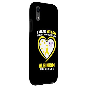 iPhone XR I Wear Yellow for My Brother in law Albinism Awareness Case