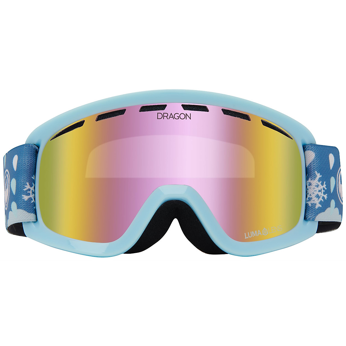 Dragon Kids Lil D Snow Sport Goggle - Snow Dance Frame | LL Pink Ion Lens