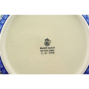 Polish Pottery Baker - Round with Handles - 8" - Maraschino