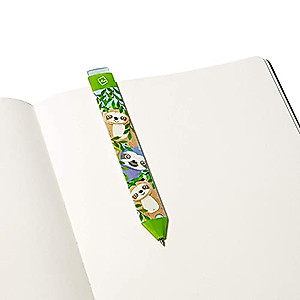 Pen Bookmark | Erasable Ballpoint Gel Pen and Bookmark 3-in-1 | Ink Novelty Pen with Eraser | Page Marker | Book Marker | Page Holder Clip | Stationery Gift Idea for Reader and Writer (Sloth)