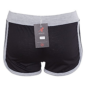 NOROZE Girls Kids Camo Brklyn Rose Print Hot Pants Shorts (5-6 Years, Brklyn Black)