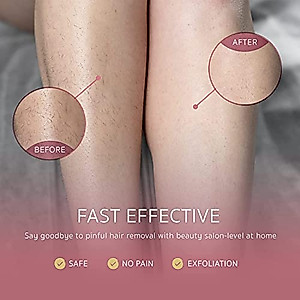 Rantherm Crystal Hair Eraser, Upgraded Hair Eraser, 2023 Crystal Hair Remover, Hair Removal for Back Arms Legs-Pink (rt03)