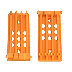 MOSU 4Pcs Pigeon Leg Ring Stand Wall Mounted Pigeon Ring Stand Plastic Parrot Leg Ring Holder (Yellow)