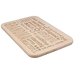 Spruchreif | Engraved Cutting Board | Christmas Gift Grandma | Mothers Day | Gift Idea for Grandma | Best Grandma | Kitchen Accessories