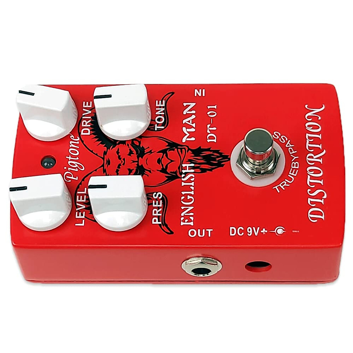 Distortion Pedal Electric Guitar Effects Pedal with True Bypass Red PP-24