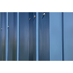 Arrow Classic Steel Storage Shed, 6x7, Blue Grey