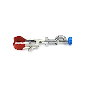 QWORK Lab Clamp, 2 Pack, Cork Lined Prongs, Burette, Flask, Beaker Clamp, Holds Objects up to 1.75" [45mm], Labs Universal Clamp (Rods up to 0.7" Diameter)