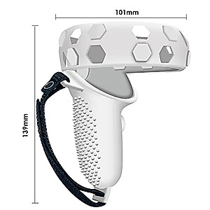 Pockety VR Handle Silicone Protective Cover for Controller Grips Strap for VR Accesories(Black)