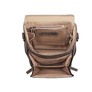 Gun Tote'n Mamas unisex adult Gtm Lthr Gun Toten Mamas Buffalo Leather Small Satchel Distressed Vintage Brown, Distressed Vintage Brown, One Size US